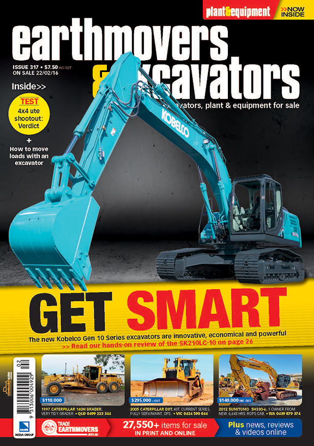 On The Front Cover Of Earthmovers & Excavators